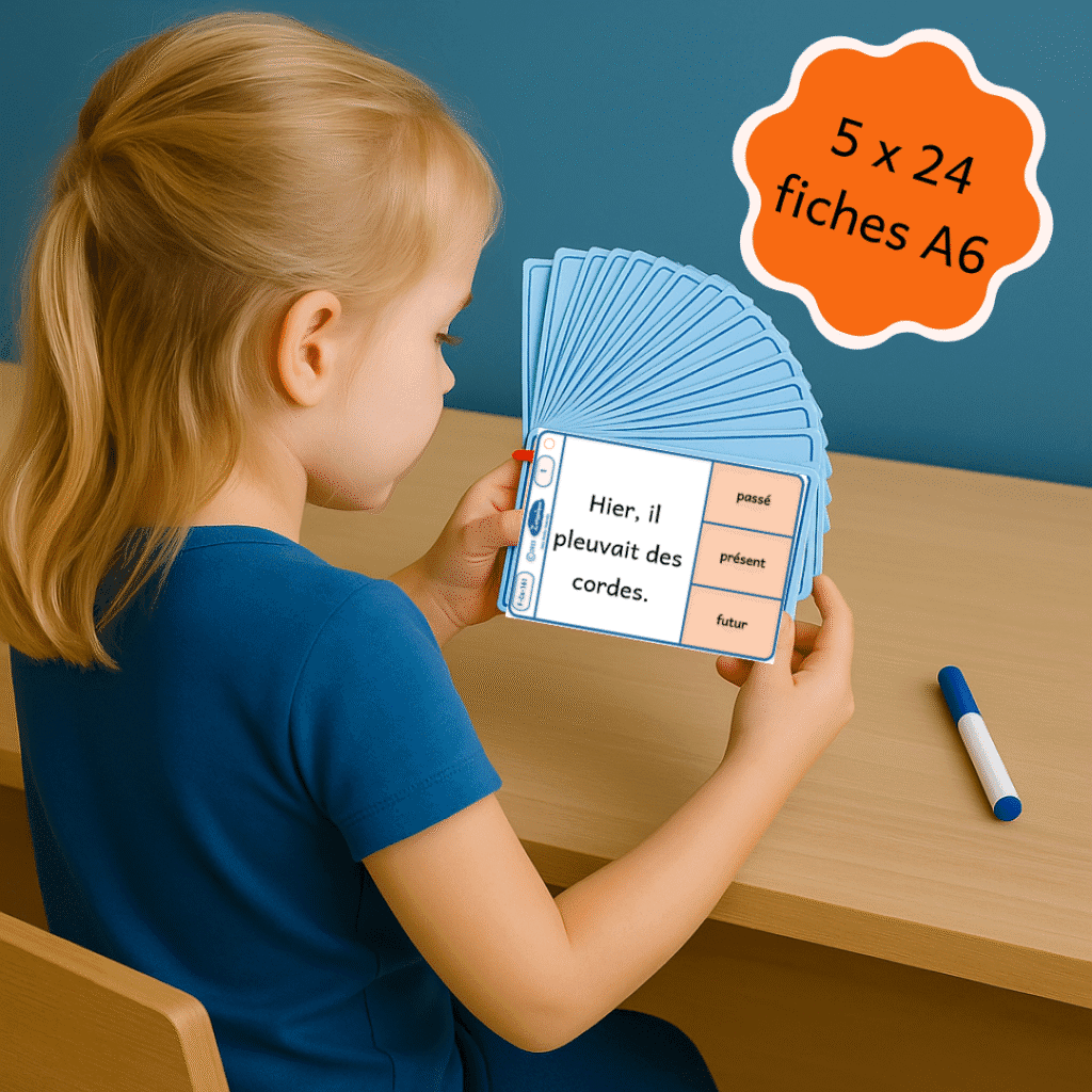 Fiches conjugaison identification utilisation temps des verbes TND