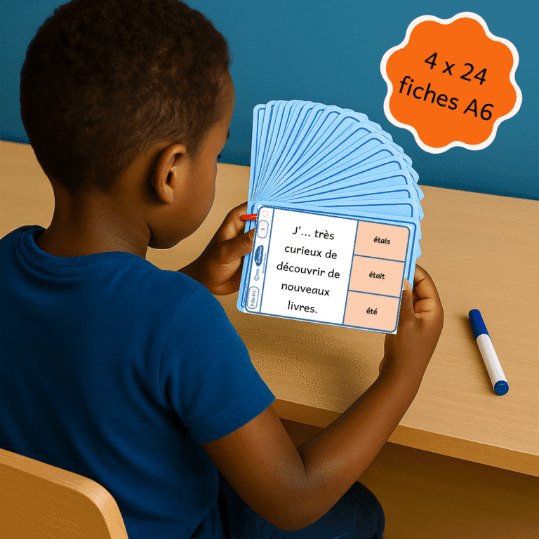fiches conjugaison imparfait adaptées TND PDF kit ou tout prêt