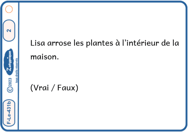 PDF compréhension lecture CP vrai faux autisme dys