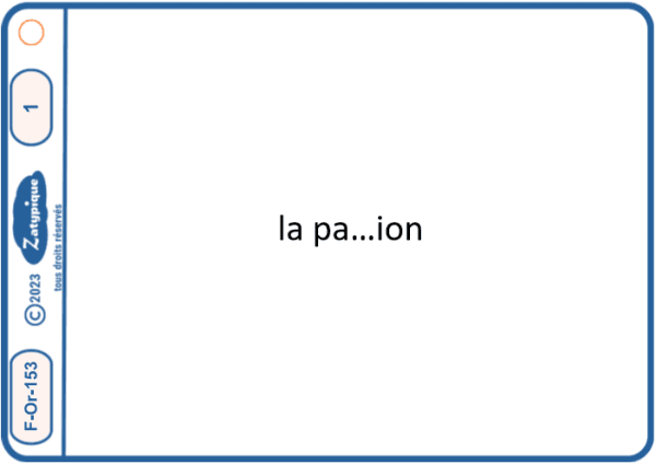 écrire les mots en tion. Fiches orthographe