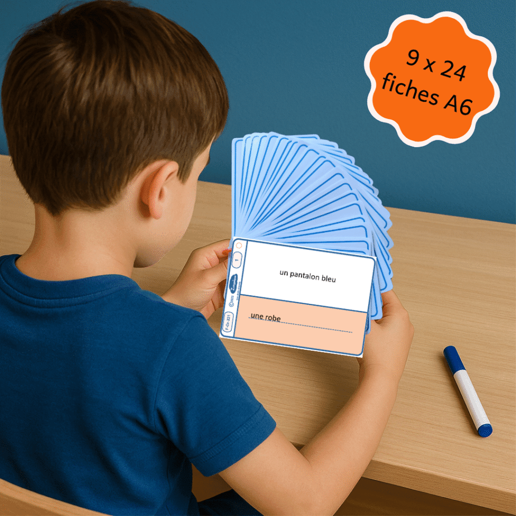 Pack orthographe accorder les adjectifs pour enfants TND autistes