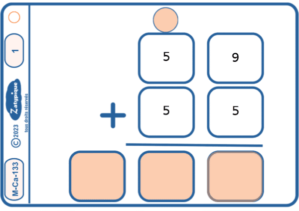 Effectuer une addition à 2 chiffres avec retenue fiches PDF